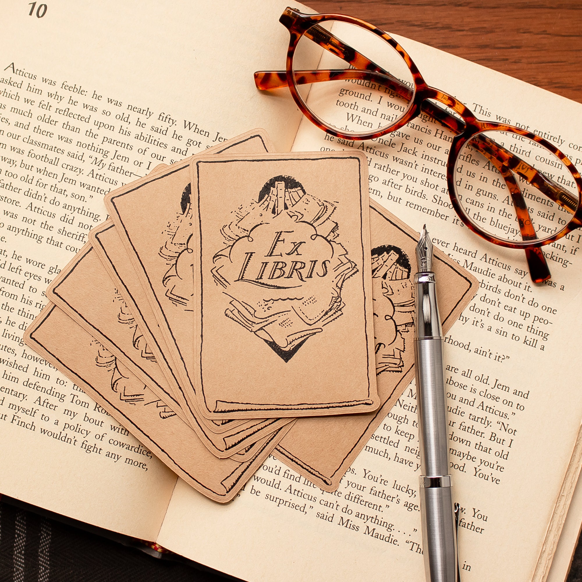 Personalized Book Plate Stickers Custom Bookish Gift | Etsy