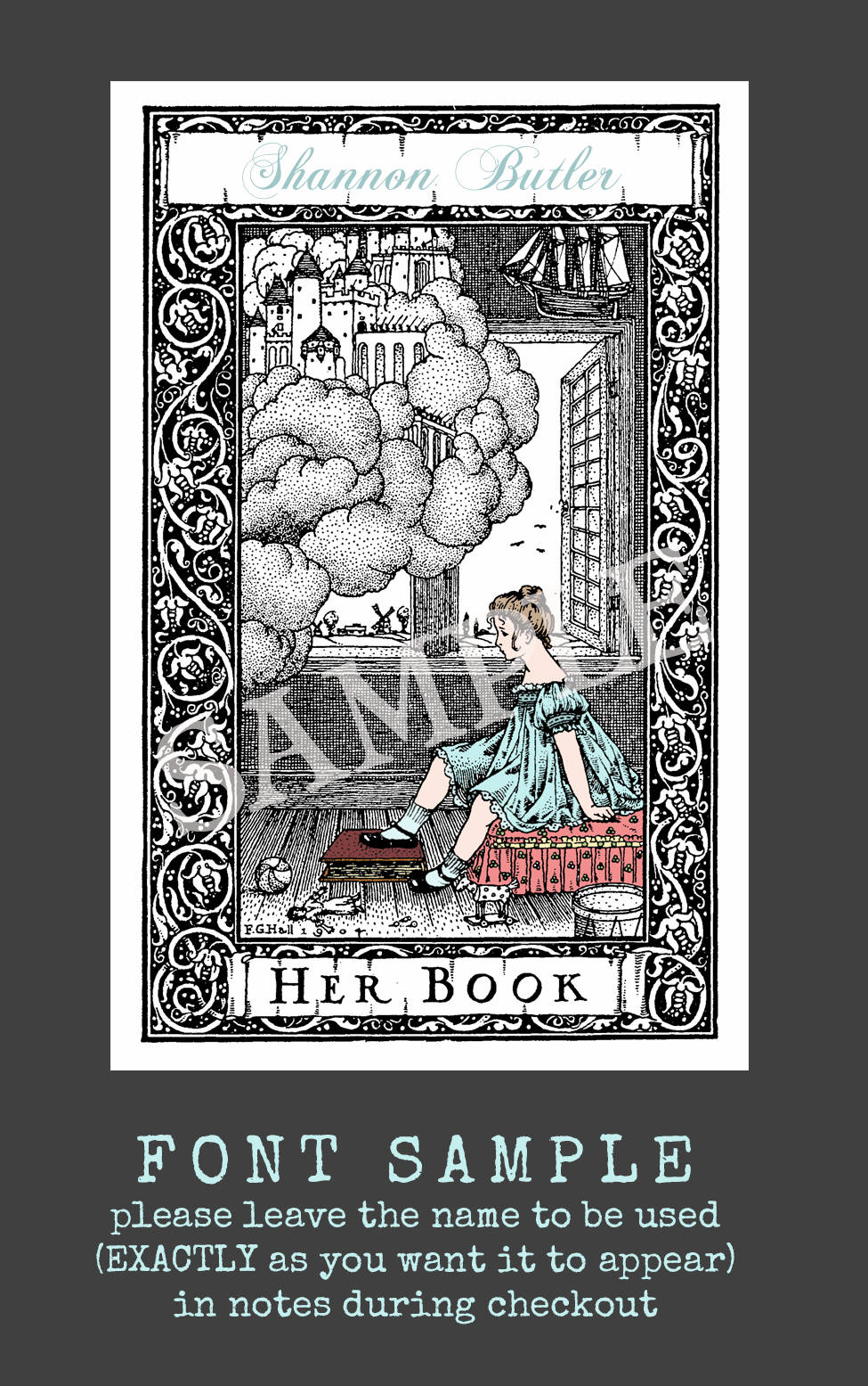 Fairy Tale Bookplate Stickers Fairy-tale Bookplates Ex | Etsy