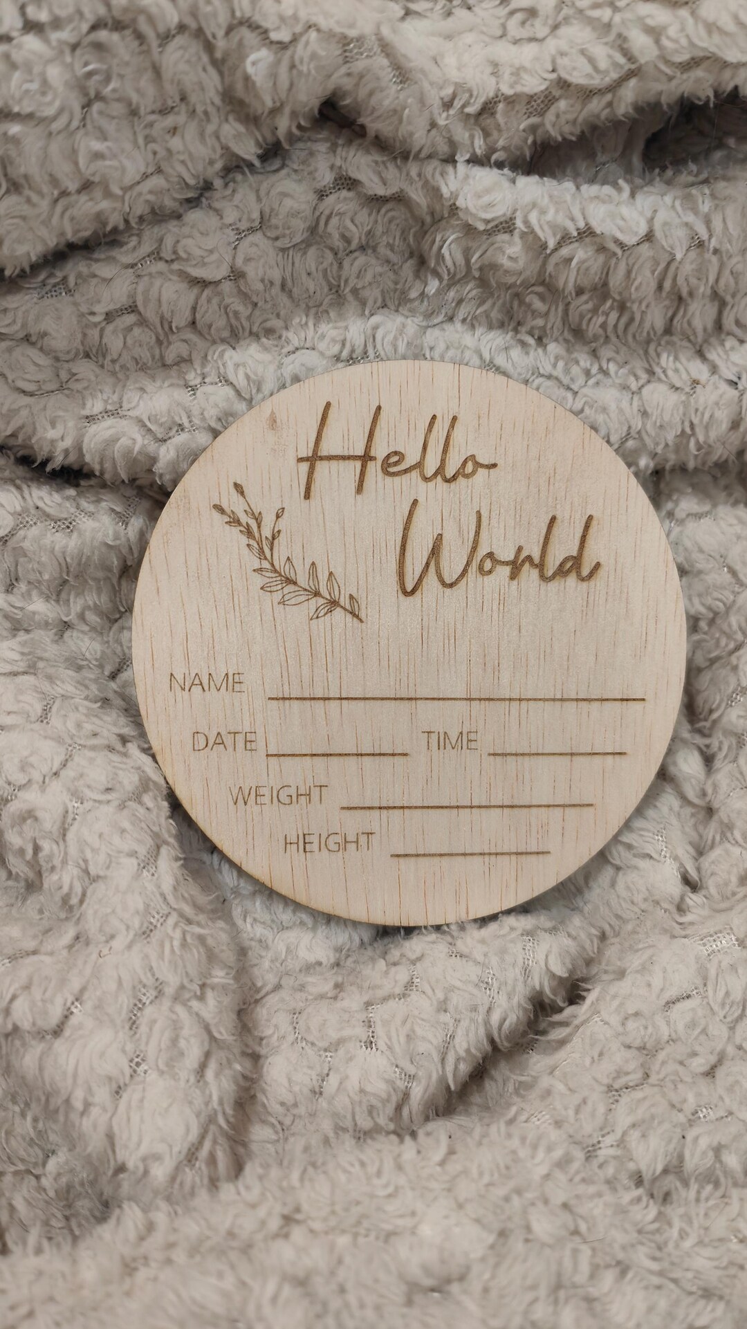 Baby Announcement Disc Name Announcement New Baby Name Photo Disc Photo ...