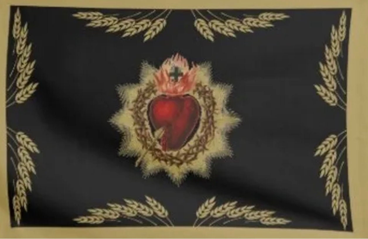 Sacred Heart of Jesus House Flag - Large Black - Etsy