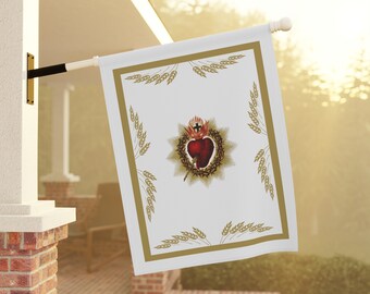 Sacred Heart of Jesus Flag - Etsy