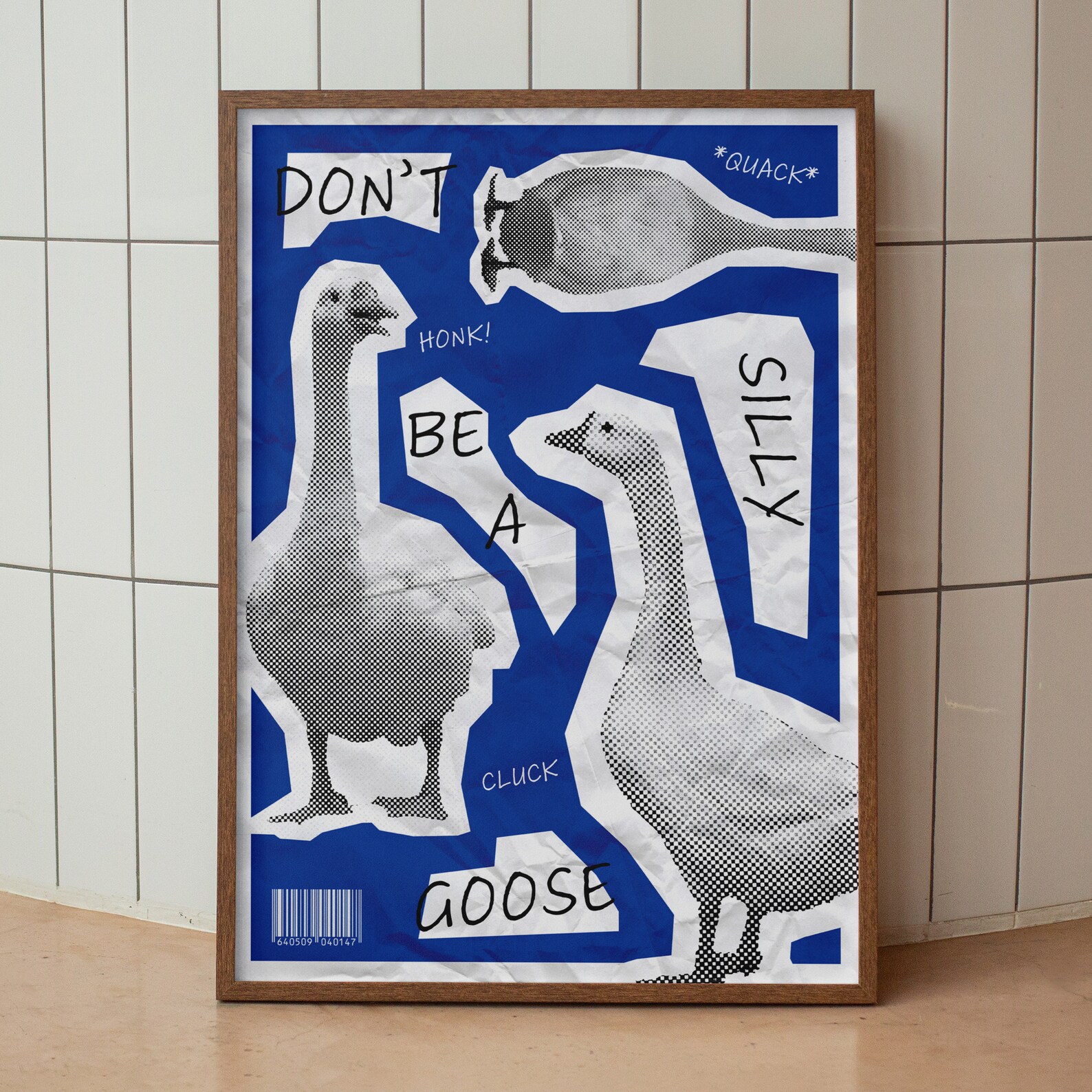 Don't Be a Silly Goose Poster | Digital Art Download | Printable Art ...