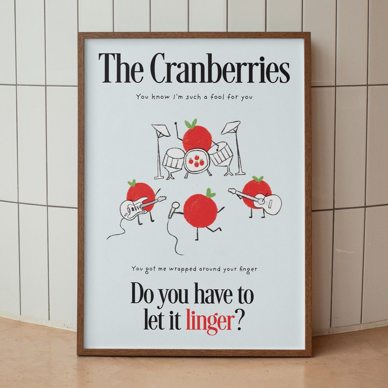 Do You Have to Let It Linger? the Cranberries Band Poster | Digital Art ...