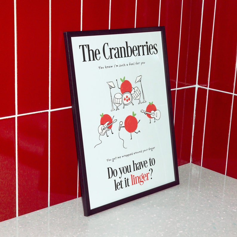 Do You Have to Let It Linger? the Cranberries Band Poster | Digital Art ...