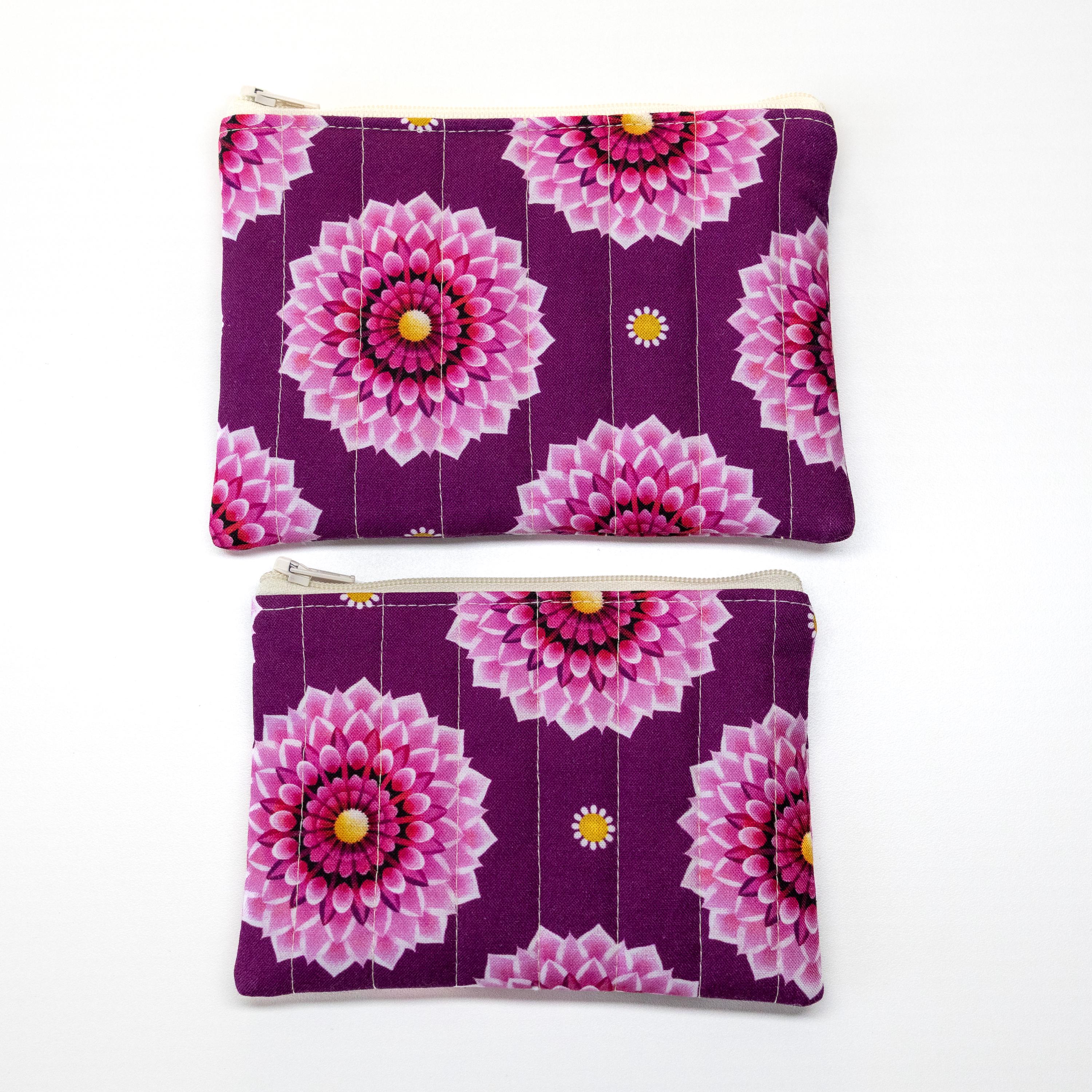 Quilted Coin Purse - Small Zipper Pouch Available in 2 Sizes - Etsy