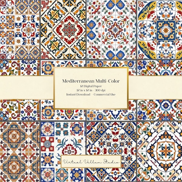 Mediterranean Tile - Etsy