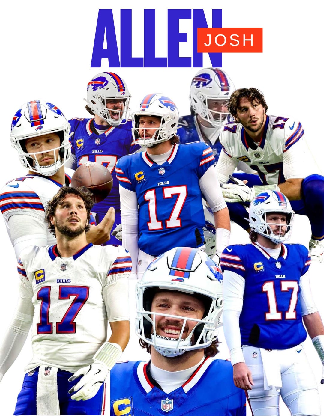 Josh Allen PNG, Football T-shirt File, Ready to Print - Etsy