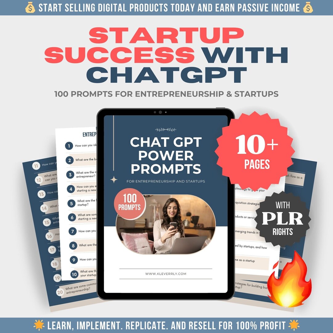 100 Chatgpt Power Prompts for Entrepreneurs & Startups, Master Chatgpt ...