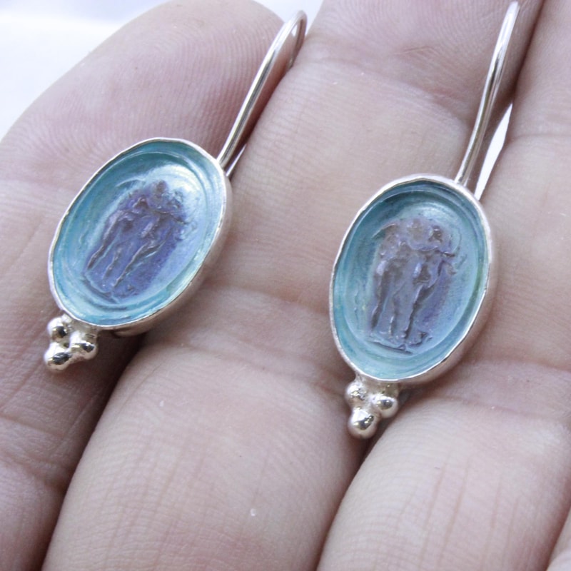 Intaglio Earrings - Etsy
