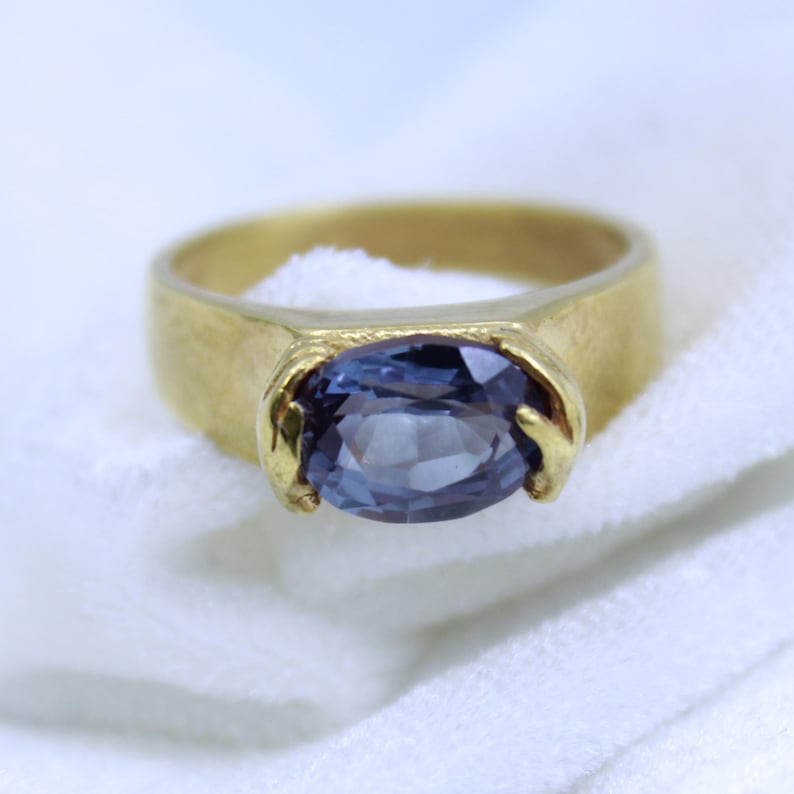 Color Change Alexandrite Sterling Silver Ring - Handmade Gemstone - Etsy