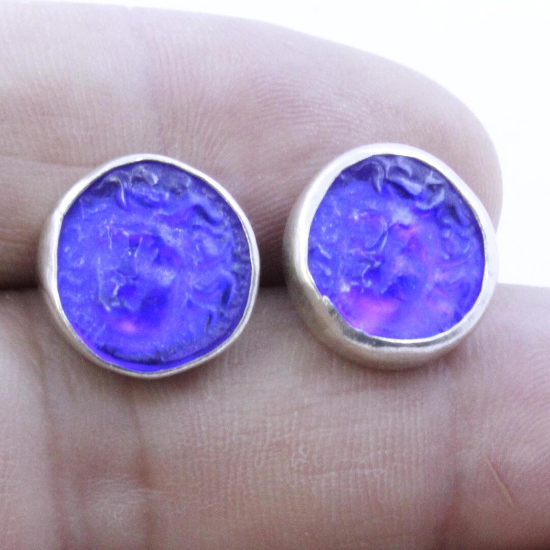 Glass Intaglio Medusa Earrings Jelwelry, Intaglio Earrings, Ancient ...