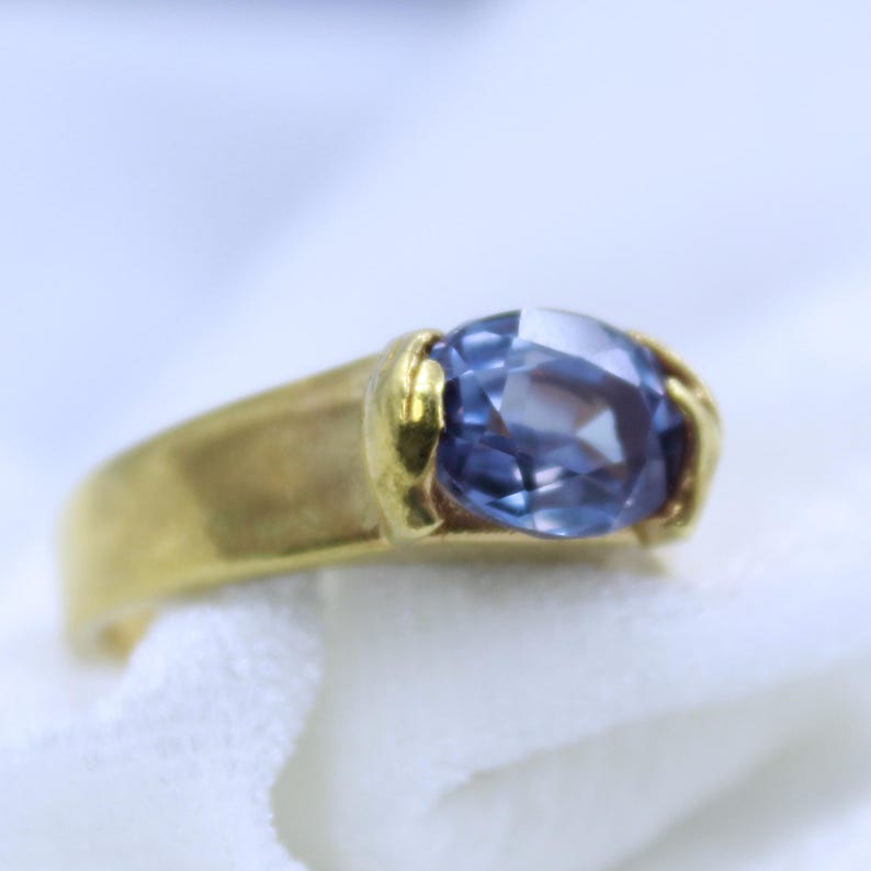 Color Change Alexandrite Sterling Silver Ring - Handmade Gemstone - Etsy