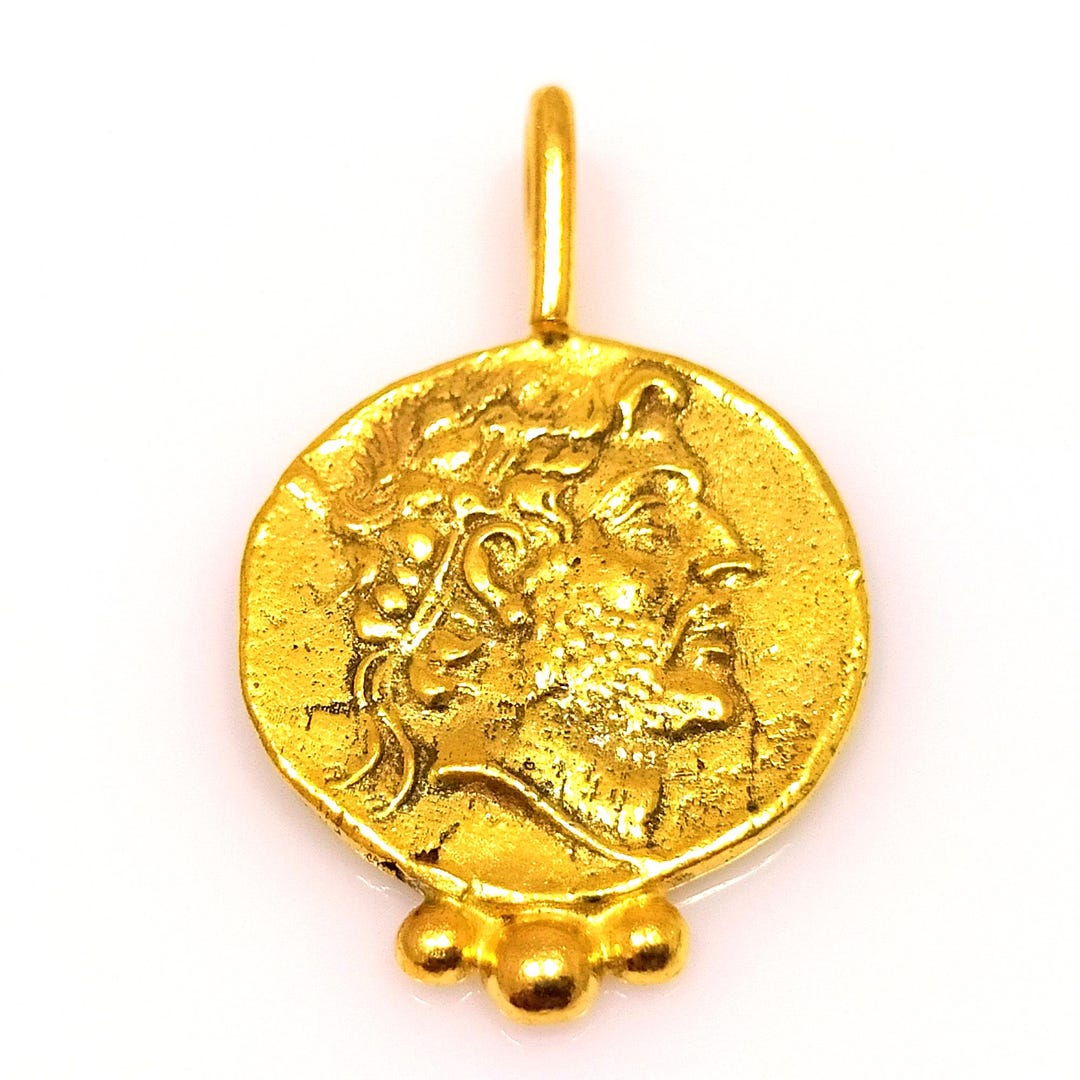 Bronze Intaglio Roman Emperor Necklace Pendant Jelwelry - Intaglio ...