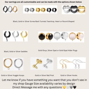 Dangle Gauges Plug Earrings Gold or Silver Anime Straw Hat Boy Tunnels ...