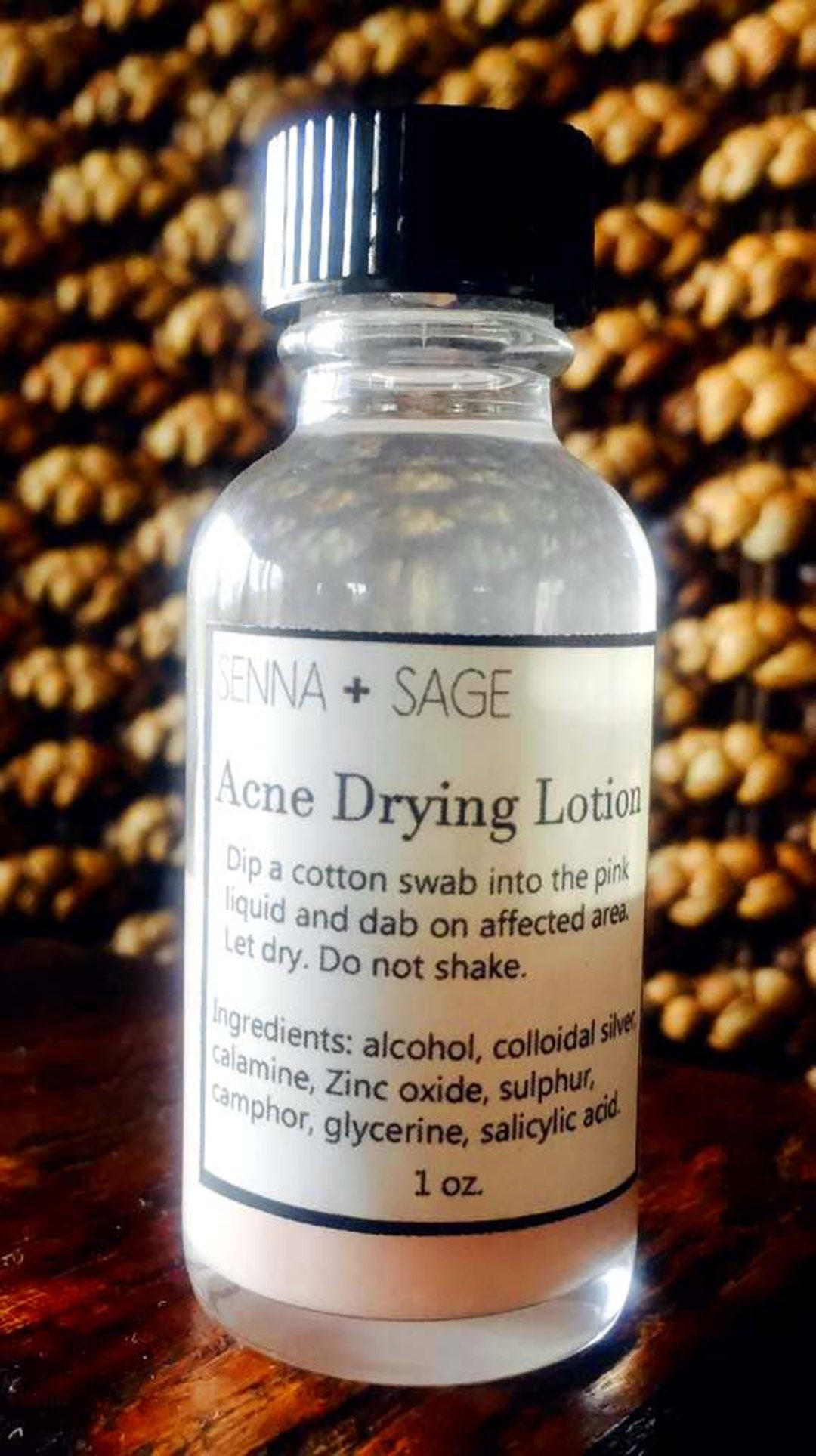 Acne Drying Lotion ..... Spot Treatment.....1 Ounce Glass Bottle. FREE ...