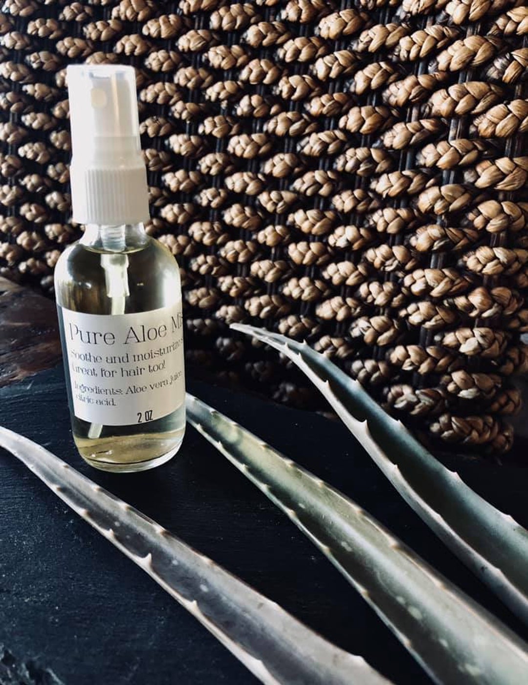 Pure Aloe Mist Glass Bottle FREE SHIPPING - Etsy