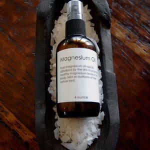Magnesium Oil Spray...glass Bottle...topical Supplement 8 Ounce Spray ...