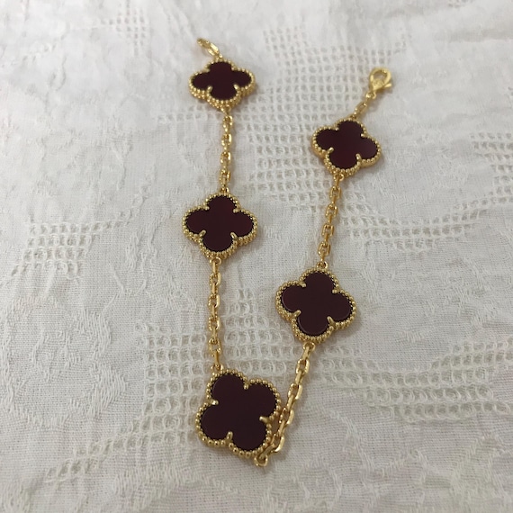 Authentic VCA Alhambra clover bracelet 5 Motif Alha… - Gem