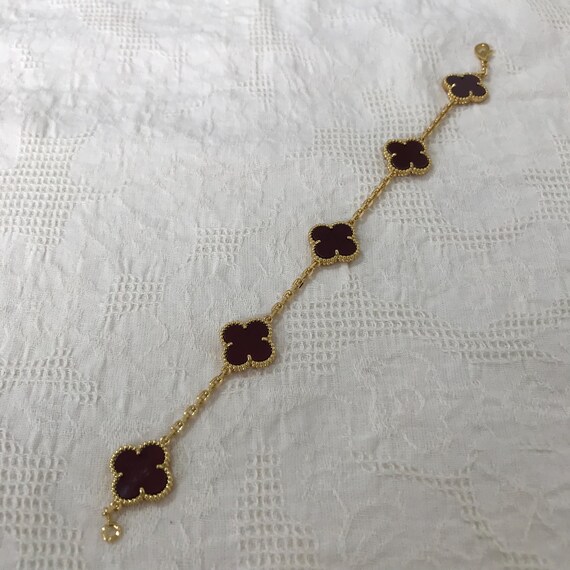 Authentic VCA Alhambra clover bracelet 5 Motif Alha… - Gem