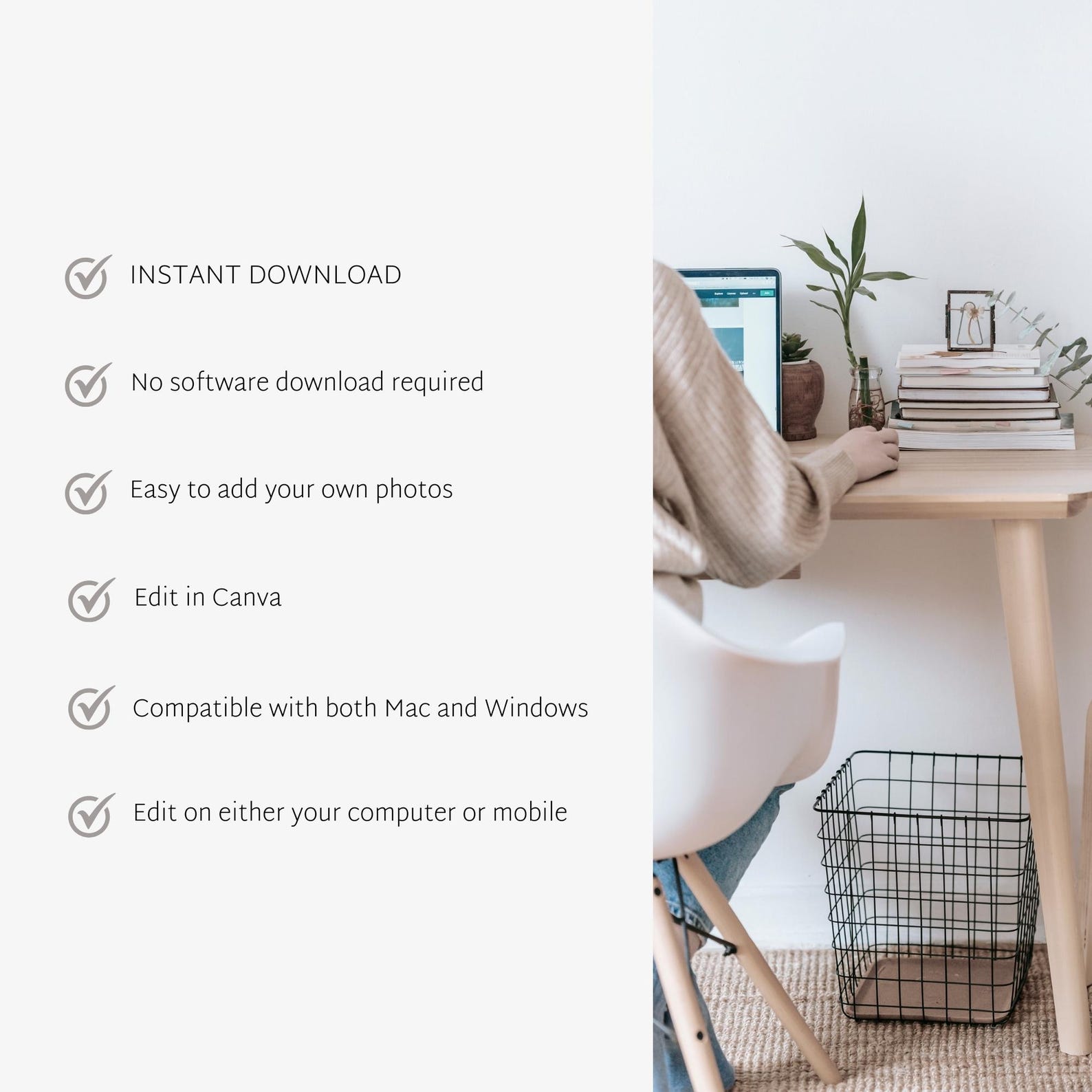 The Night Before Sign INSTANT DOWNLOAD Editable Template Minimalist ...