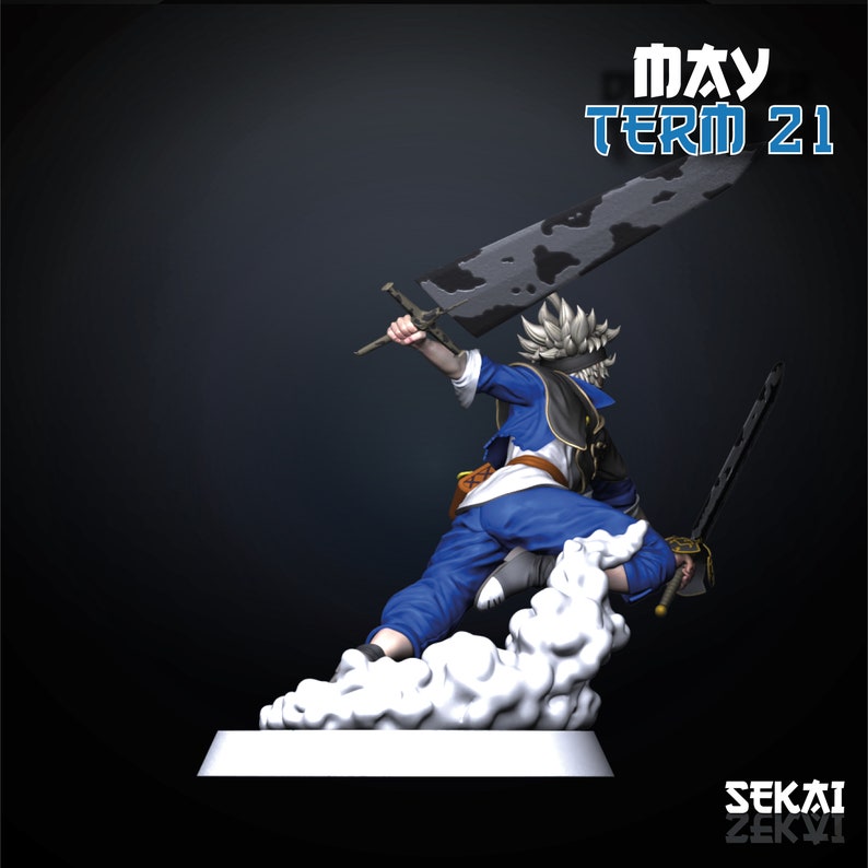 Black Clover Asta Staria Statue/bust Anime Manga 3D Print Garage Kit ...