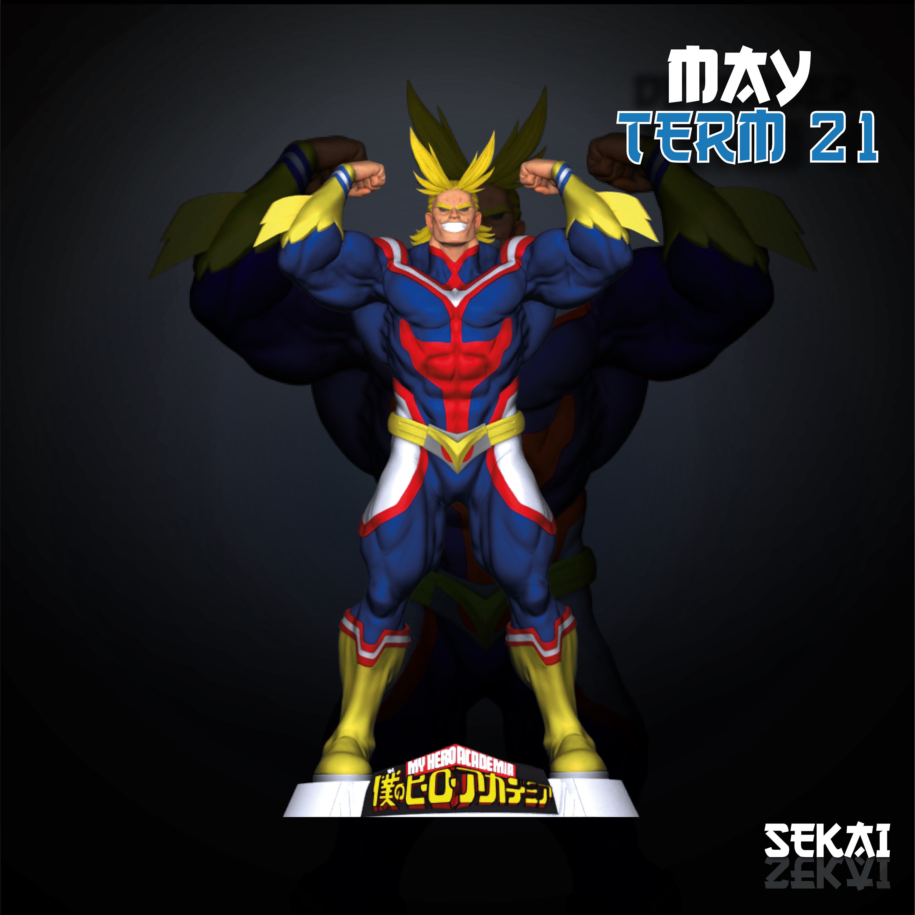 My Hero Academia All Might Statue/bust Anime Manga 3D Print Garage Kit ...