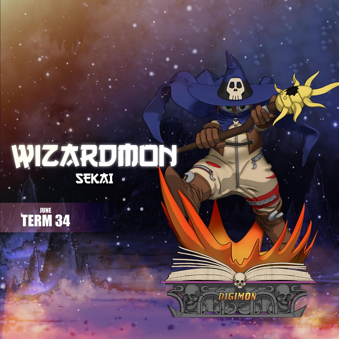 Digimon Wizardmon Statue/bust Anime Manga 3D Print Garage Kit Fan Art ...