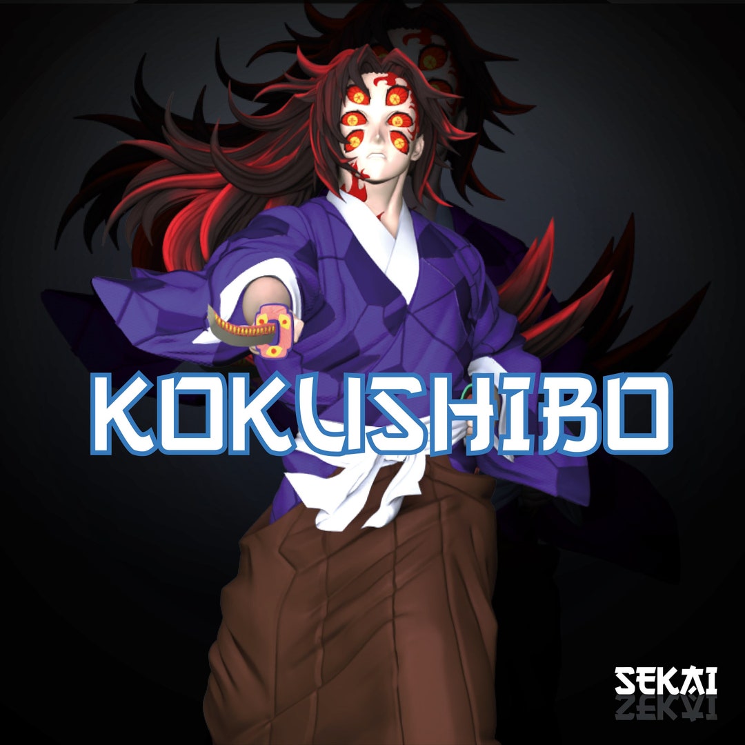 Demon Slayer Kokushibo Statue/bust Anime Manga 3D Print Garage Kit Fan ...