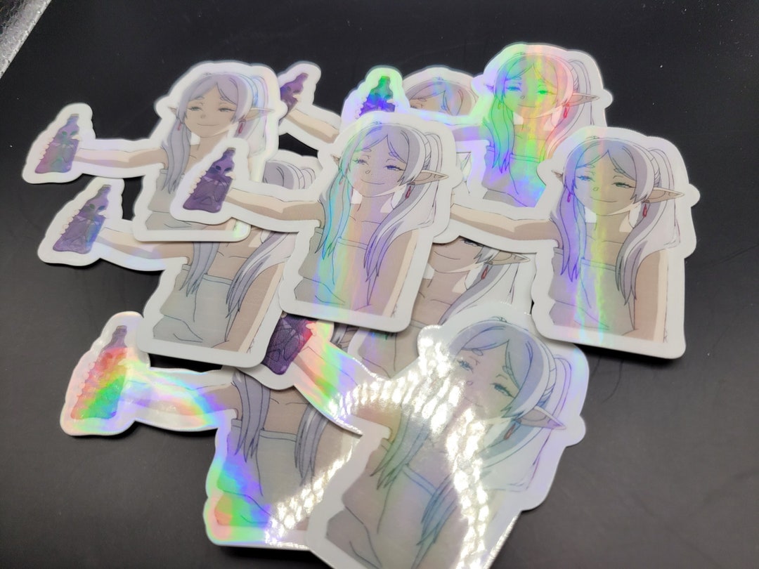 Frieren Frieren: Beyond Journey's End Funny Sticker Anime Meme Sticker ...