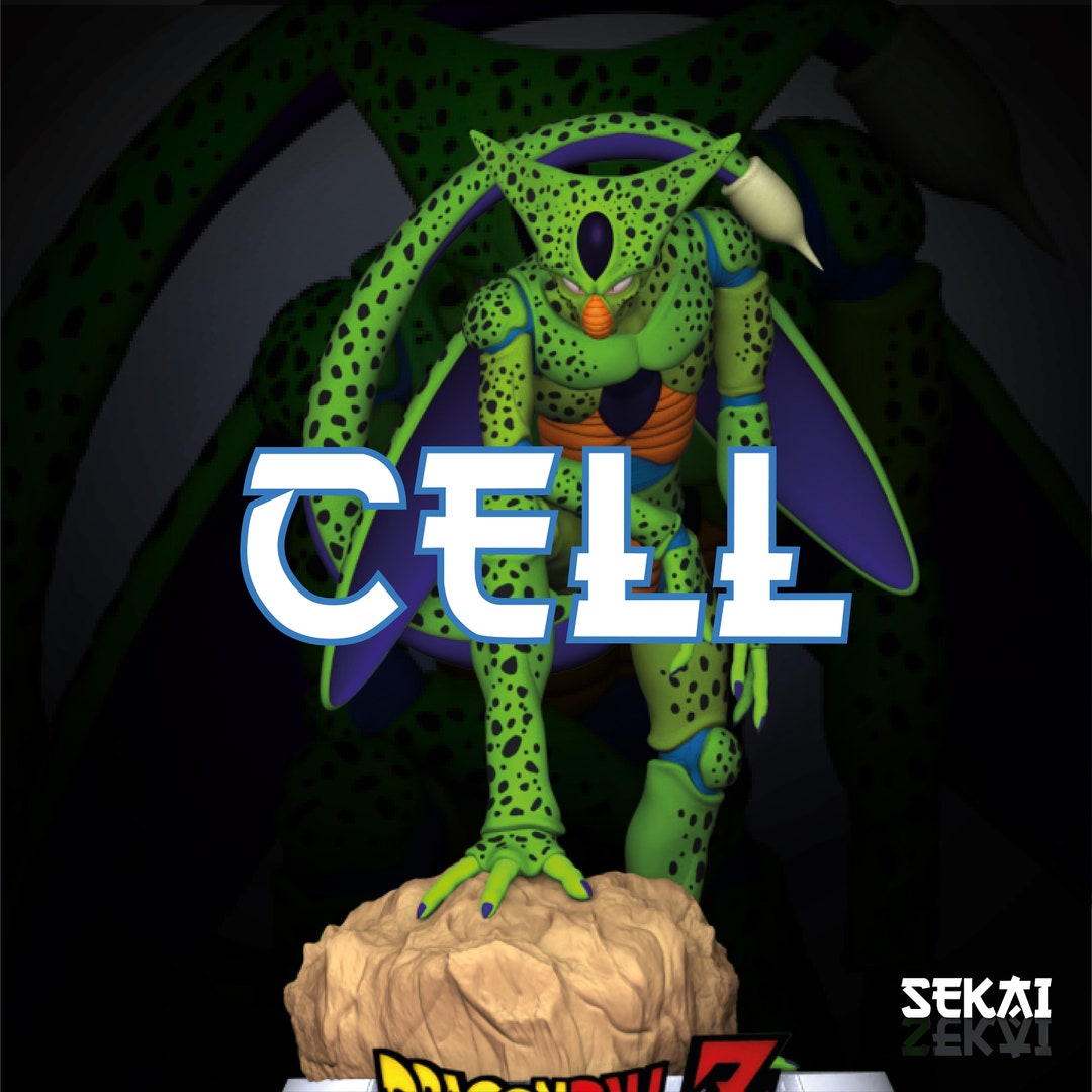 Dragon Ball Z Cell First Form Statue/bust Anime Manga 3D Print Garage ...