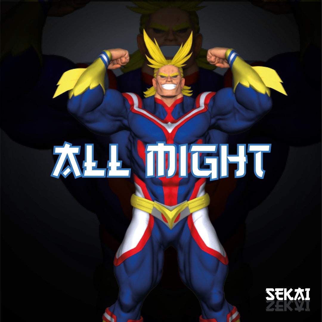 My Hero Academia All Might Statue/bust Anime Manga 3D Print Garage Kit ...