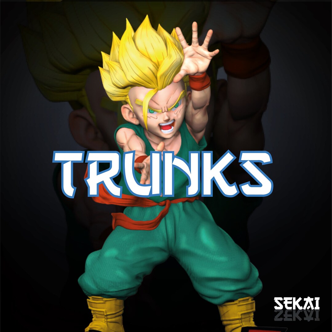 Dragon Ball Z Kid Trunks Super Saiyan Statue/bust 3D Print Garage Kit ...
