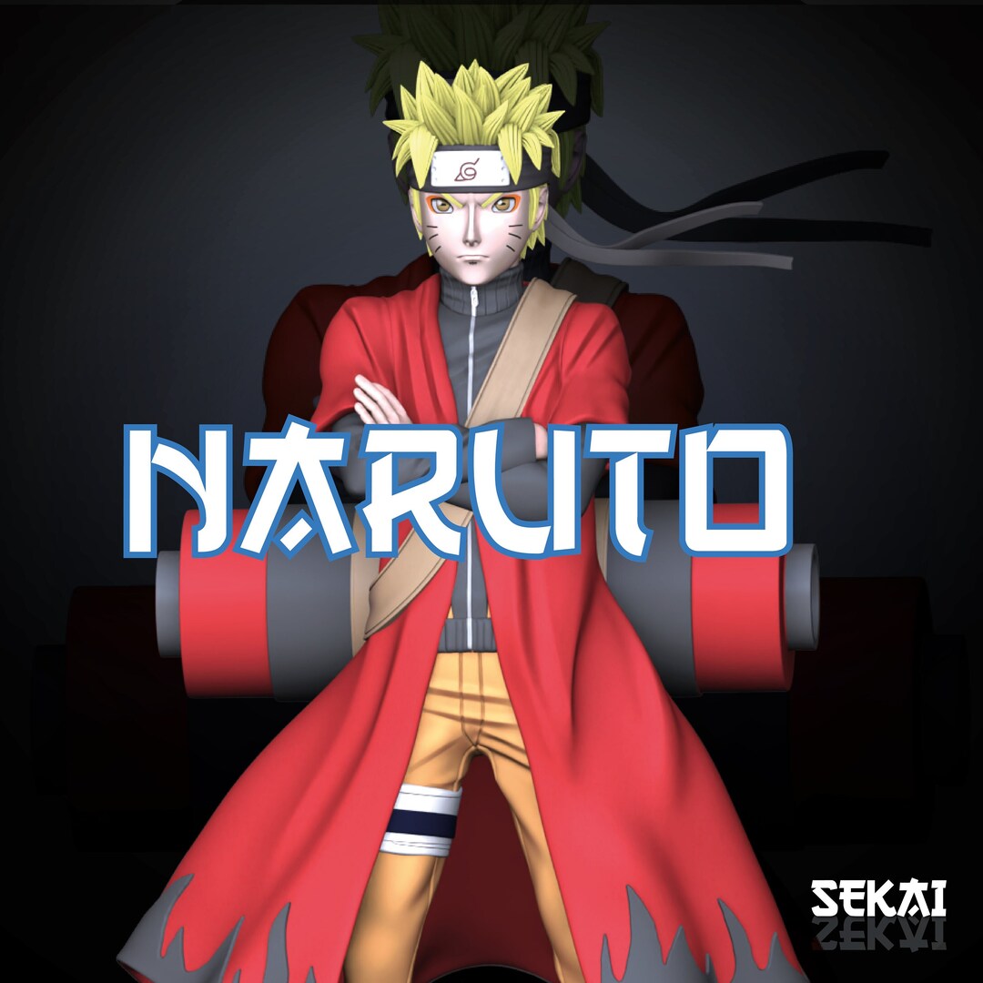 Naruto Shippuden Naruto Sage Mode Statue/bust Anime 3D Print Garage Kit ...