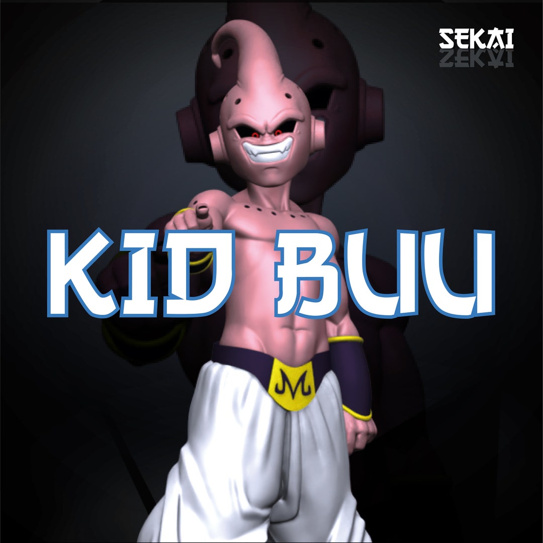 Dragon Ball Z Kid Buu Statue/bust Anime Manga 3D Print Garage Kit Fan ...