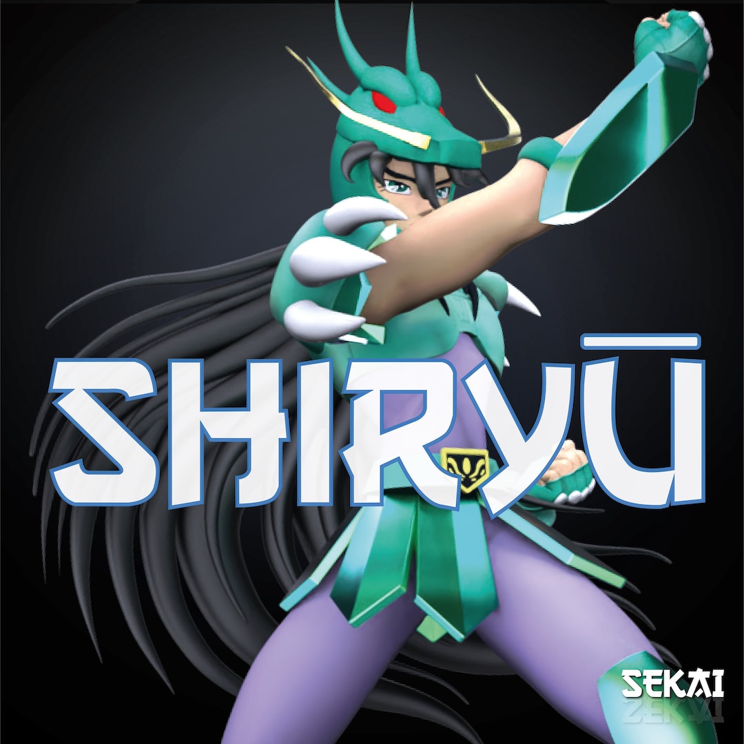 Saint Seiya Dragon Shiryu Statue/bust Anime Manga 3D Print Garage Kit ...