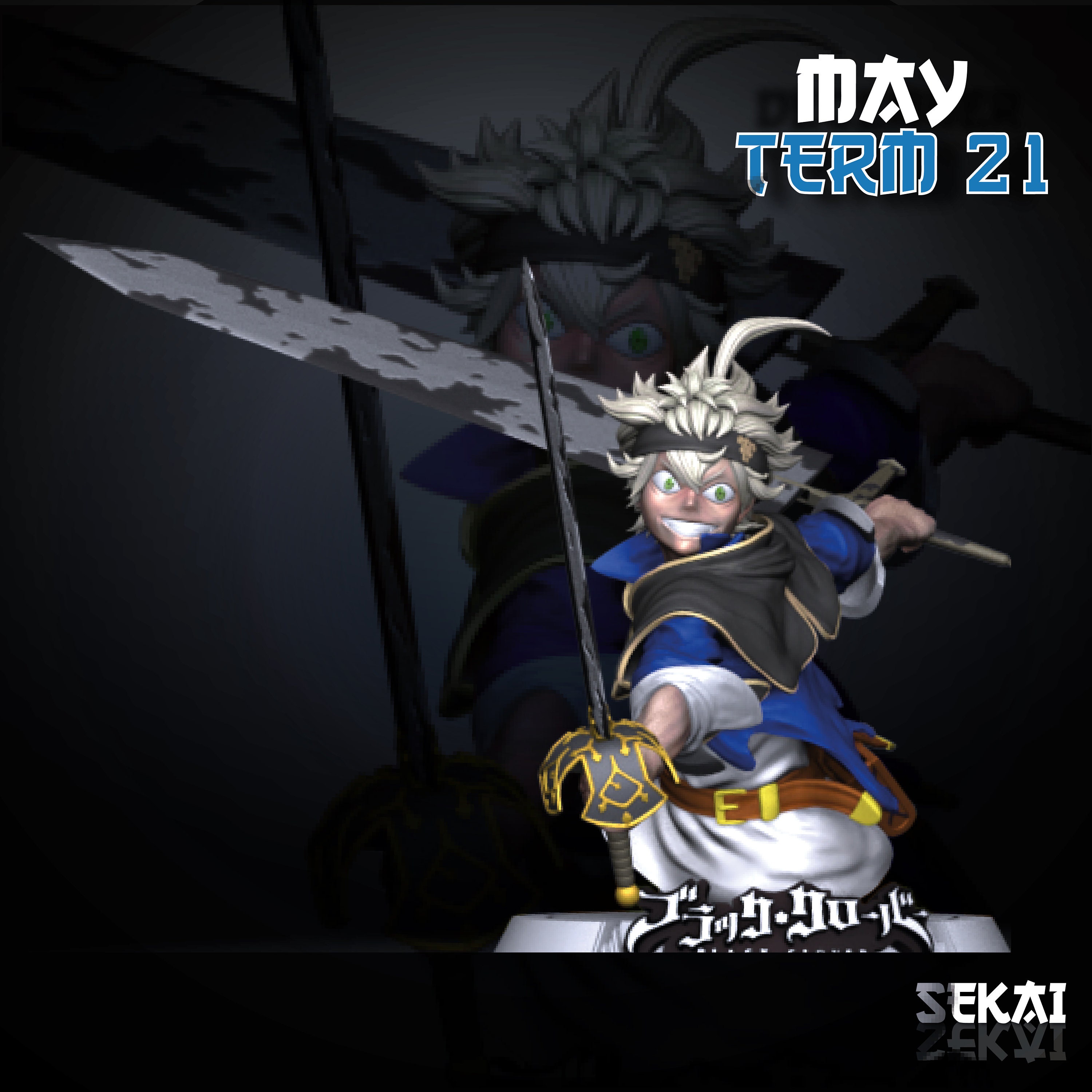 Black Clover Asta Staria Statue/bust Anime Manga 3D Print Garage Kit ...