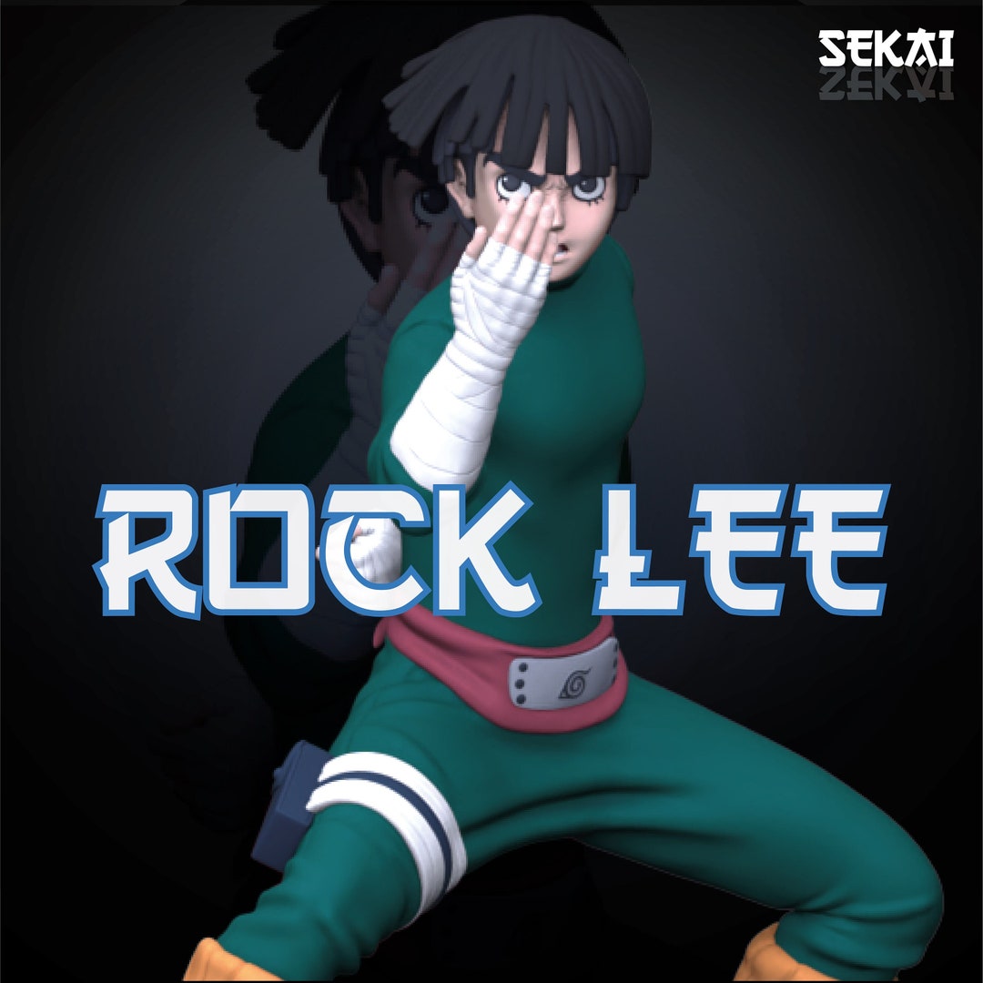 Naruto Rock Lee Statue/bust Anime Manga 3D Print Garage Kit Fan Art by ...