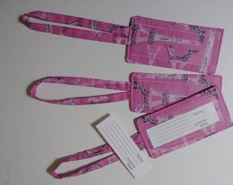 Fabric Luggage Tag - Etsy