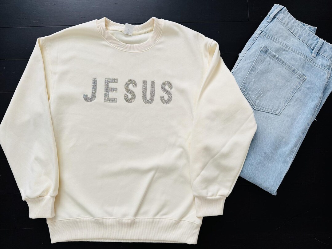 Jesus Crewneck Sweatshirt | Jesus Shirt | Christian Crewneck ...
