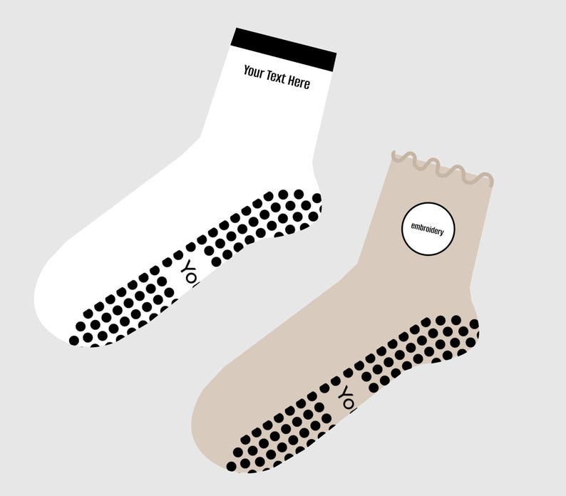 Customized Premium Grip Socks for Studios | Customized Socks for Your ...