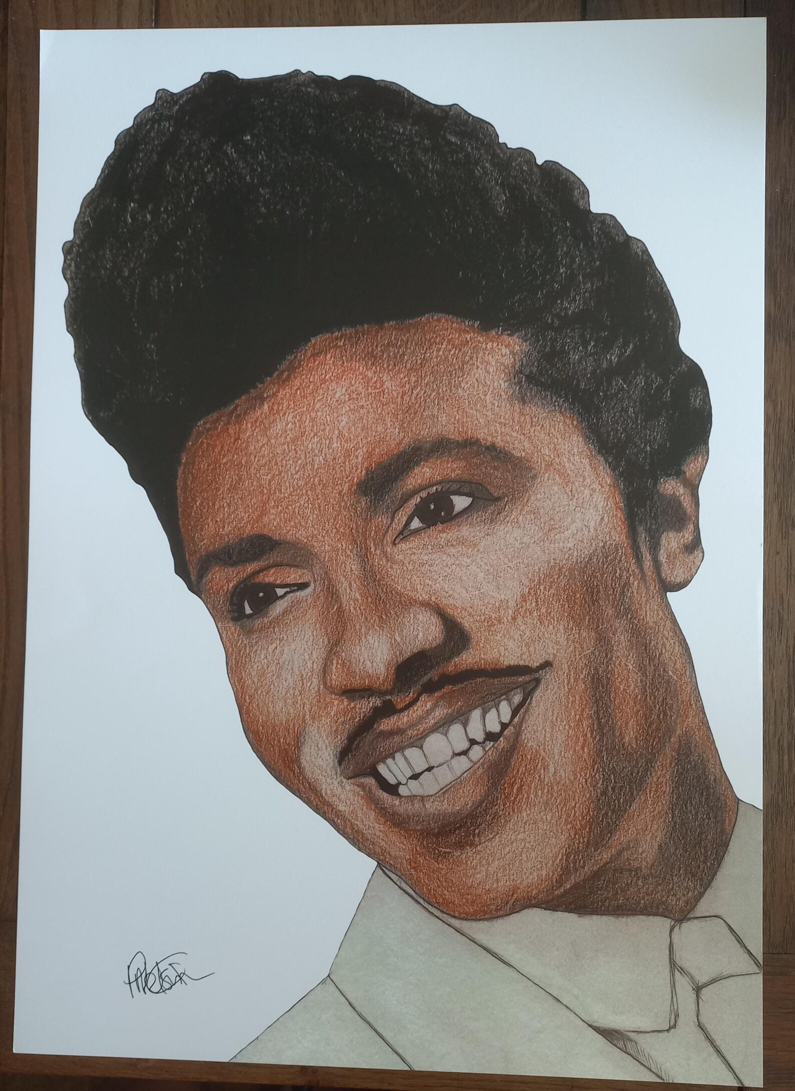 Little Richard PRINT Pencil Drawing Portrait Fine Art - Etsy