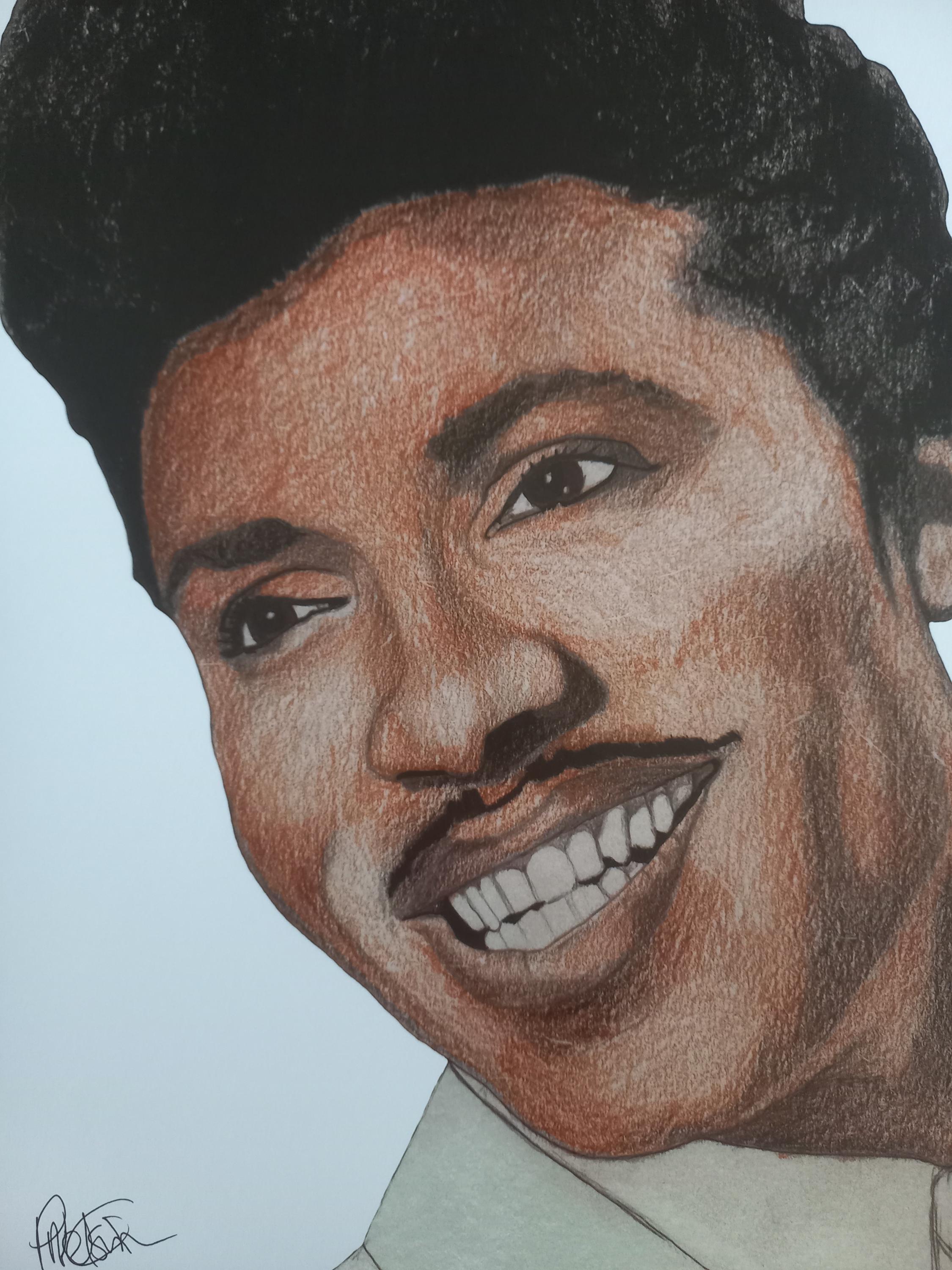 Little Richard PRINT Pencil Drawing Portrait Fine Art - Etsy