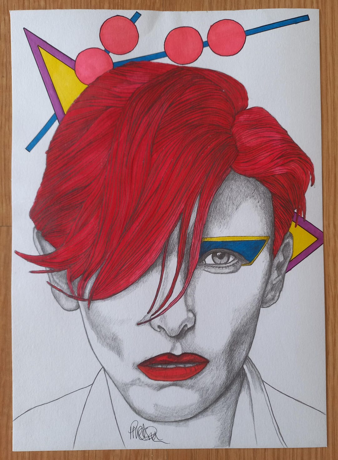 Ziggy Girl Original Pencil Drawing Portrait Fine Art - Etsy