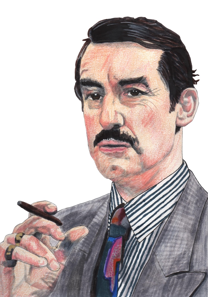 Retrato de Boycie (Only Fools and Horses) - Arte para TV desenhada à ...