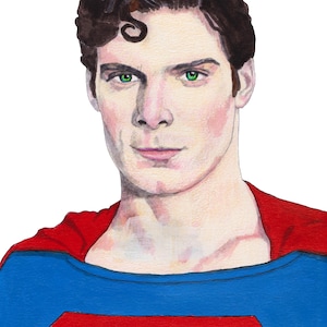 Christopher Reeve: Superman Portrait – Hand-drawn A4 Pencil Drawing ...