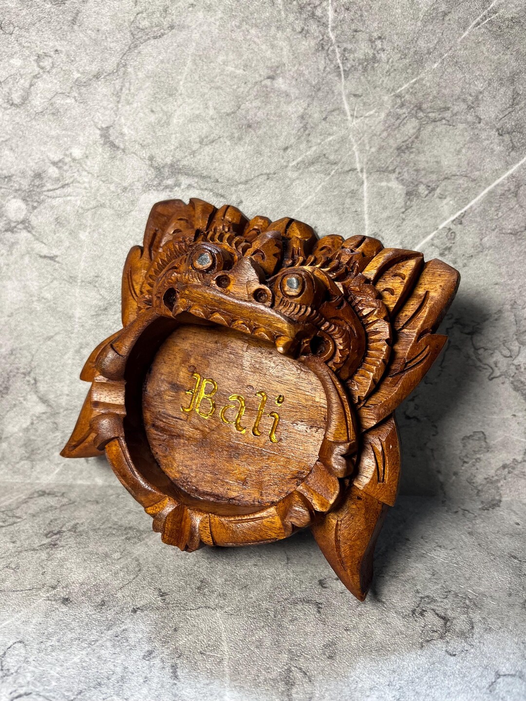 Wooden Balinese Barong Cigarette Ashtray - Etsy