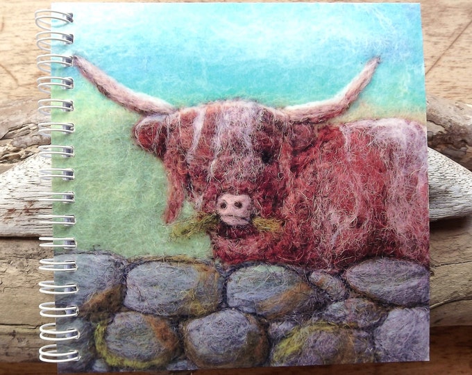 Highland Cow Notebook Spiral Bound Sketch Book Journal - Etsy