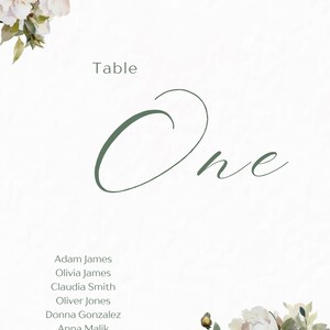 Wedding Bundle: Seating Plan, Table Card, Menu Printable Instant ...