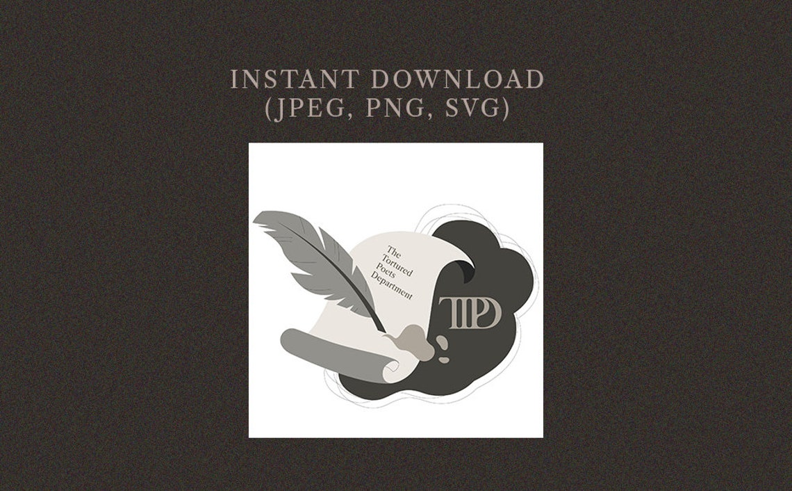 The Tortured Poets Department Png, SVG Tortured Poets TTPD Merch, Swift ...