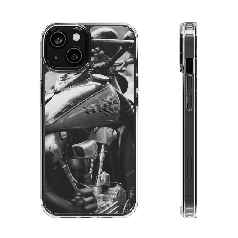 Harley Davidson Knucklehead Clear Cases Black and White, Analogue ...
